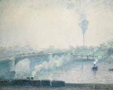 Museoteca - Les toits rouges, coin de village, effet d'hiver, Pissarro ...